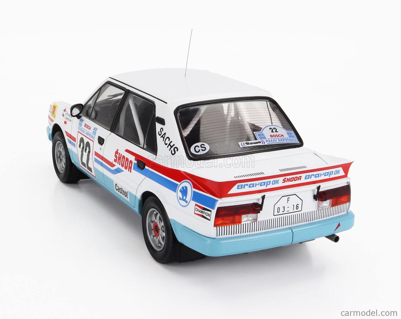 IXO-MODELS 18RMC157B.22 Escala 1/18 | SKODA 130LR N 22 RALLY ACROPOLIS ...