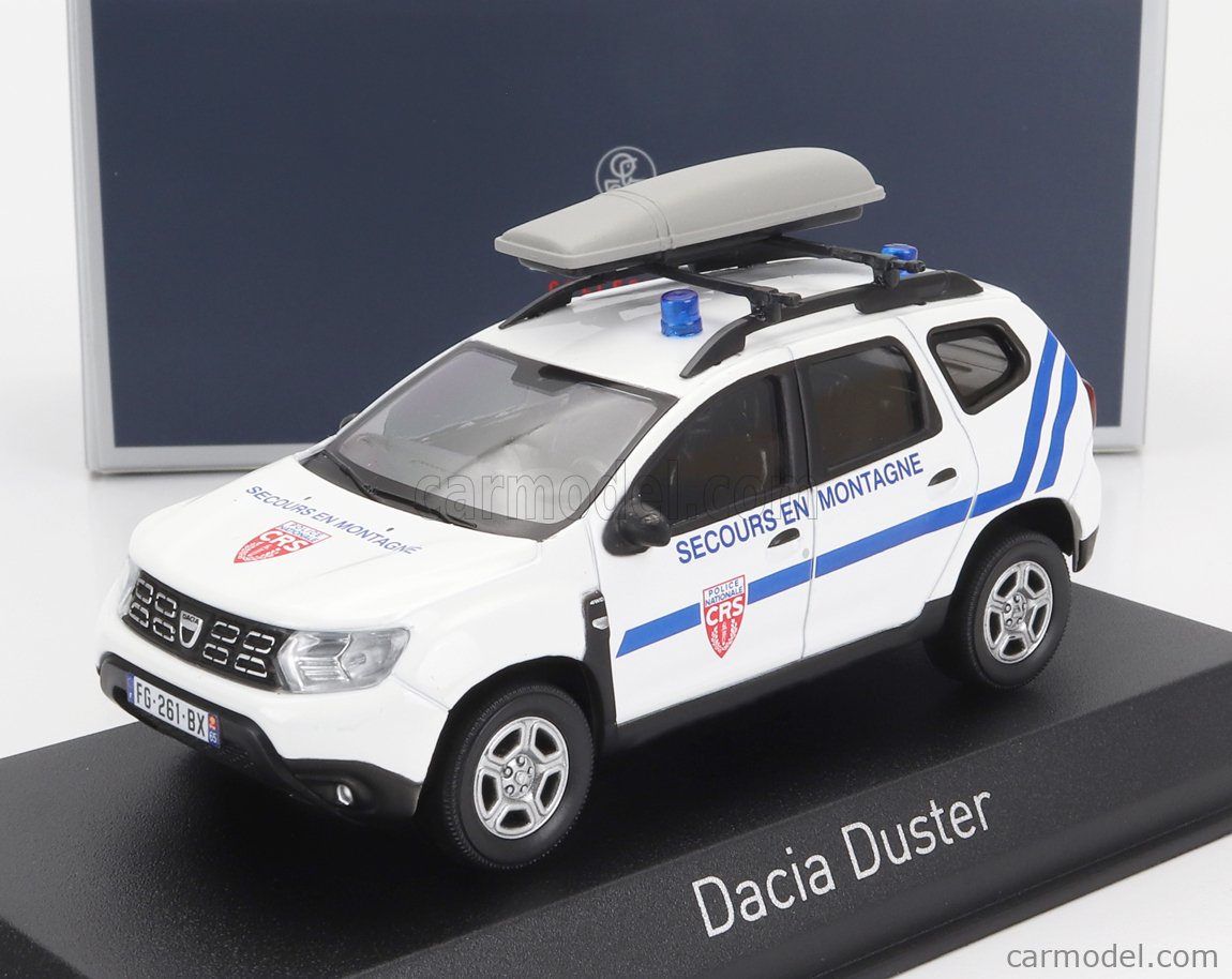 NOREV 509026 Scale 1/43 | DACIA DUSTER POLICE 2020 WHITE BLUE
