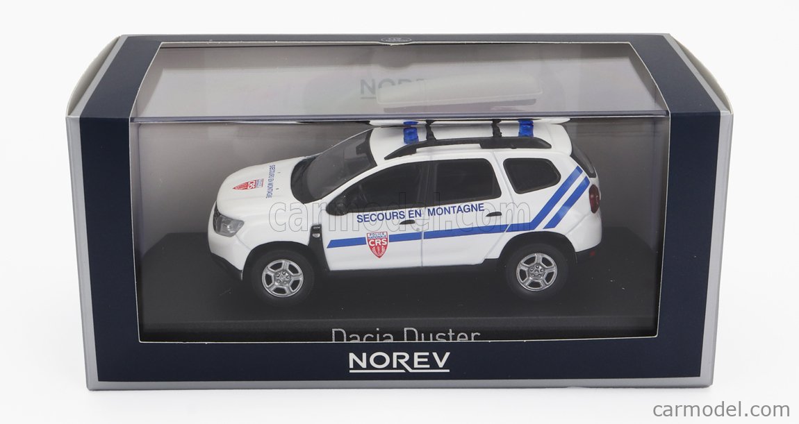 NOREV 509026 Scale 1/43 | DACIA DUSTER POLICE 2020 WHITE BLUE