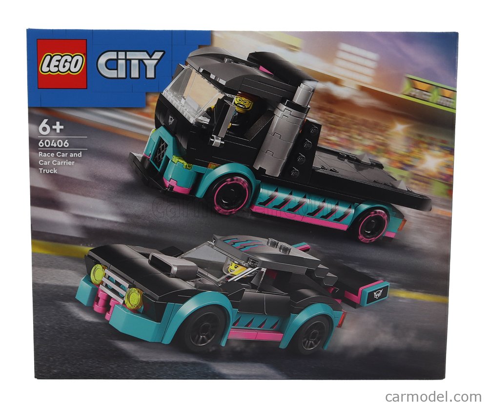 LEGO 6465031-60406 Masstab: / | TRUCK LEGO CITY - RAMP TRUCK WITH RACE ...