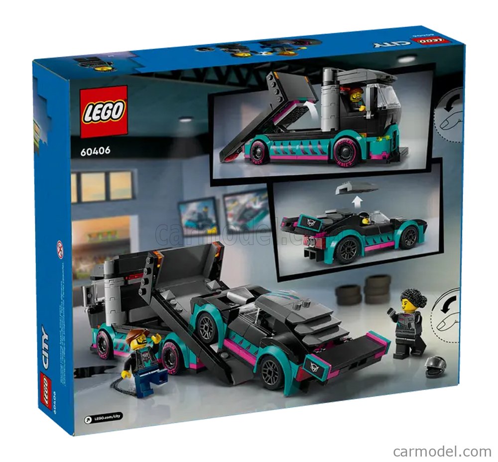 LEGO 6465031-60406 Scale / | TRUCK LEGO CITY - RAMP TRUCK WITH RACE CAR ...