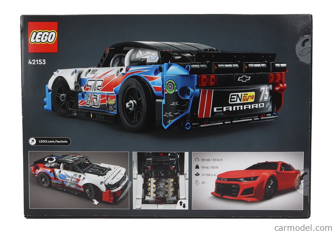LEGO 42153 Scale / | CHEVROLET LEGO TECHNIC - CAMARO N 75 RACING NASCAR ...