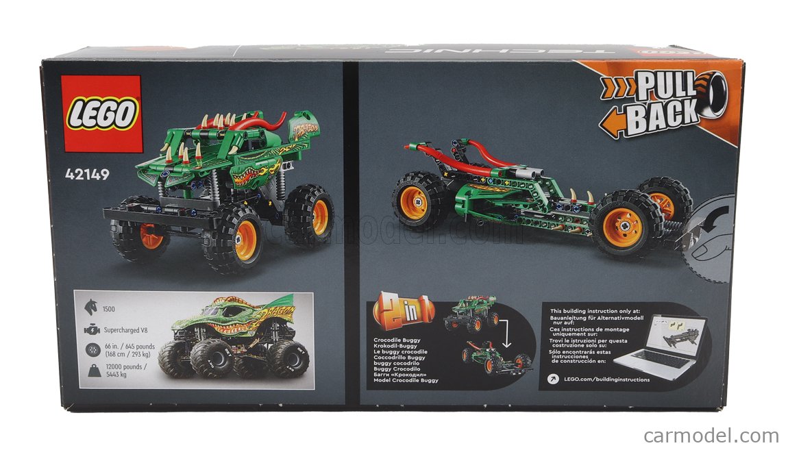 LEGO 6420675-42149 Scale / | TRUCK LEGO TECHNIC - 2 IN 1 - MONSTER JAM ...