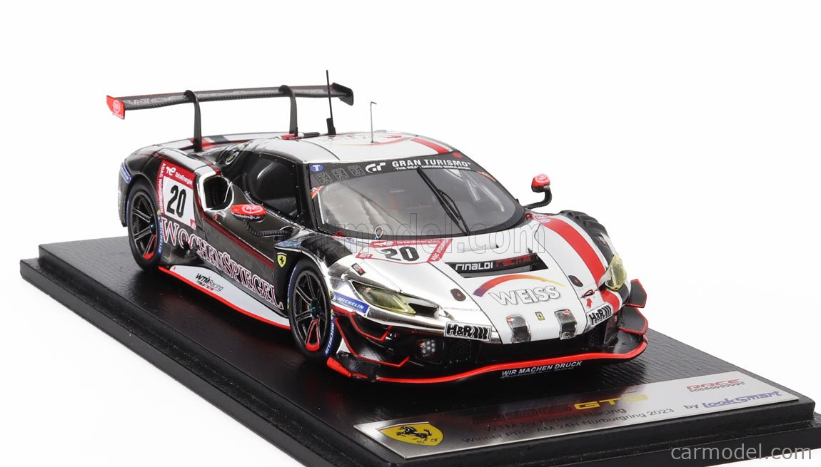 LOOKSMART LSRC175 Scale 1/43 | FERRARI 296 GT3 3.0L TWIN TURBO V6 TEAM ...