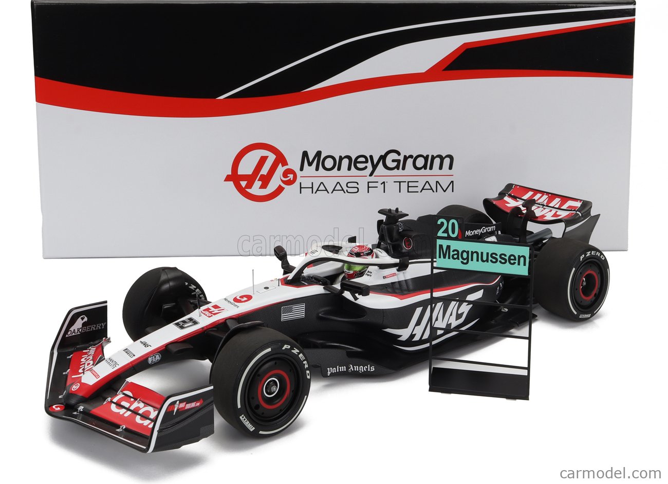 MINICHAMPS 147230120 Scala 1/18 | HAAS F1 VF-23 TEAM MONEYGRAM HAAS N 20 10th SAUDI ARABIAN GP ...