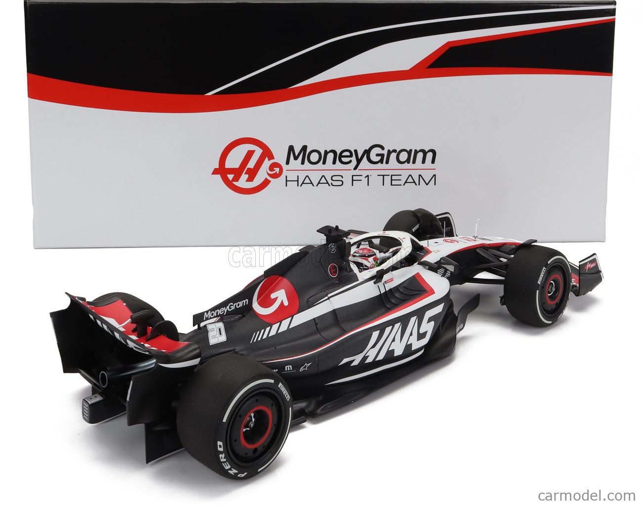 MINICHAMPS 147230120 Scale 1/18 | HAAS F1 VF-23 TEAM MONEYGRAM HAAS N 20 10th SAUDI ARABIAN GP ...