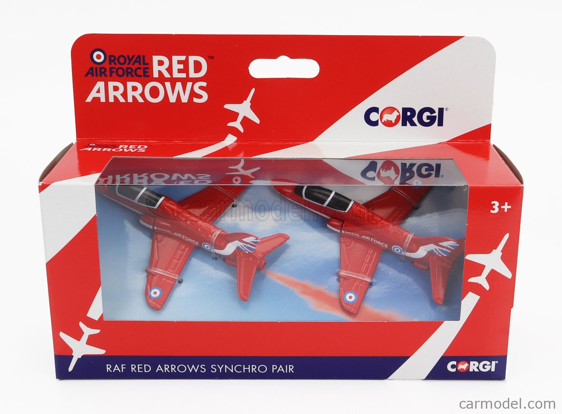 CORGI CS90687 Escala 1/100 | AIRPLANE SET 2X RED ARROWS HAWK RAF ROYAL ...