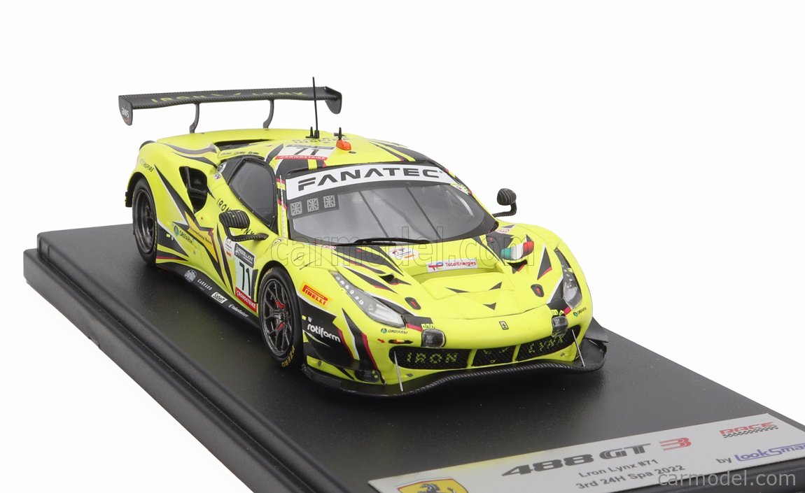 LOOKSMART LSRC150 Scale 1/43 | FERRARI 488 GT3 EVO 3.9L TURBO V8 TEAM ...