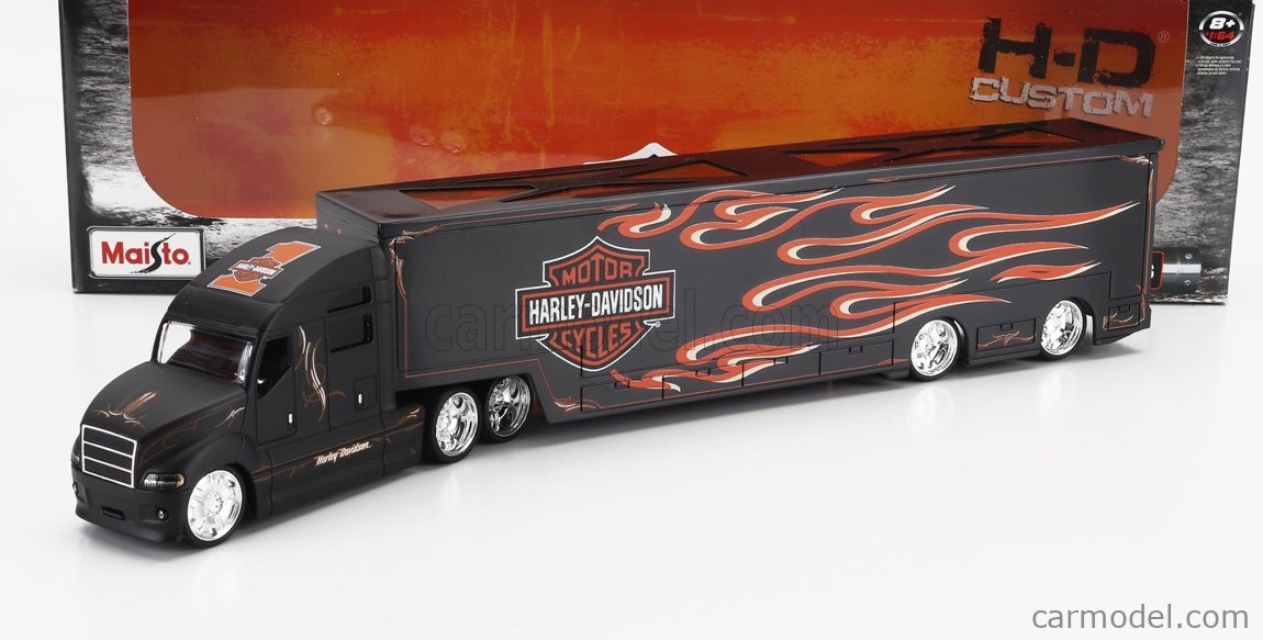 MAISTO 11516-3 Scale 1/64 | TRUCK H-D HAULERS TRUCK HARLEY DAVIDSON CAR ...