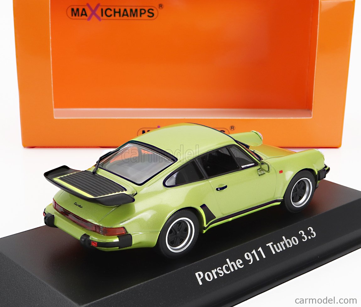MINICHAMPS 940069004 Scale 1/43 | PORSCHE 911 930 3.3L TURBO COUPE 1977 GREEN MET