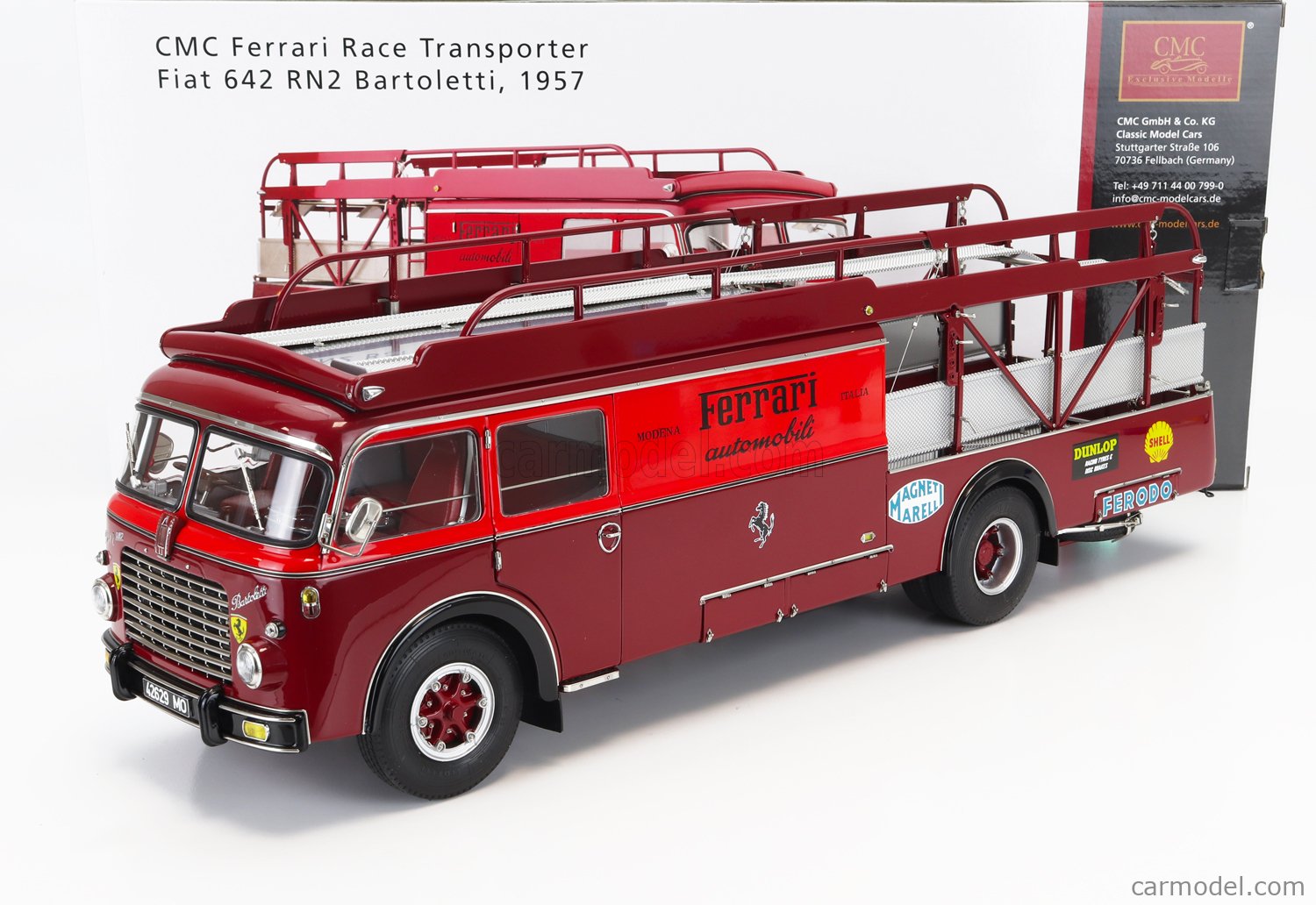 CMC M084-2 Scale 1/18 | FIAT 642RN2 TRUCK BARTOLETTI F1 FERRARI CAR ...