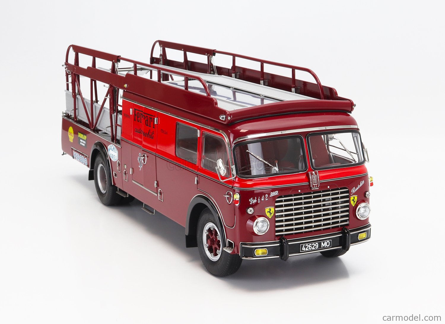 CMC M084-2 Scale 1/18 | FIAT 642RN2 TRUCK BARTOLETTI F1 FERRARI CAR TRANSPORTER 1957 RED