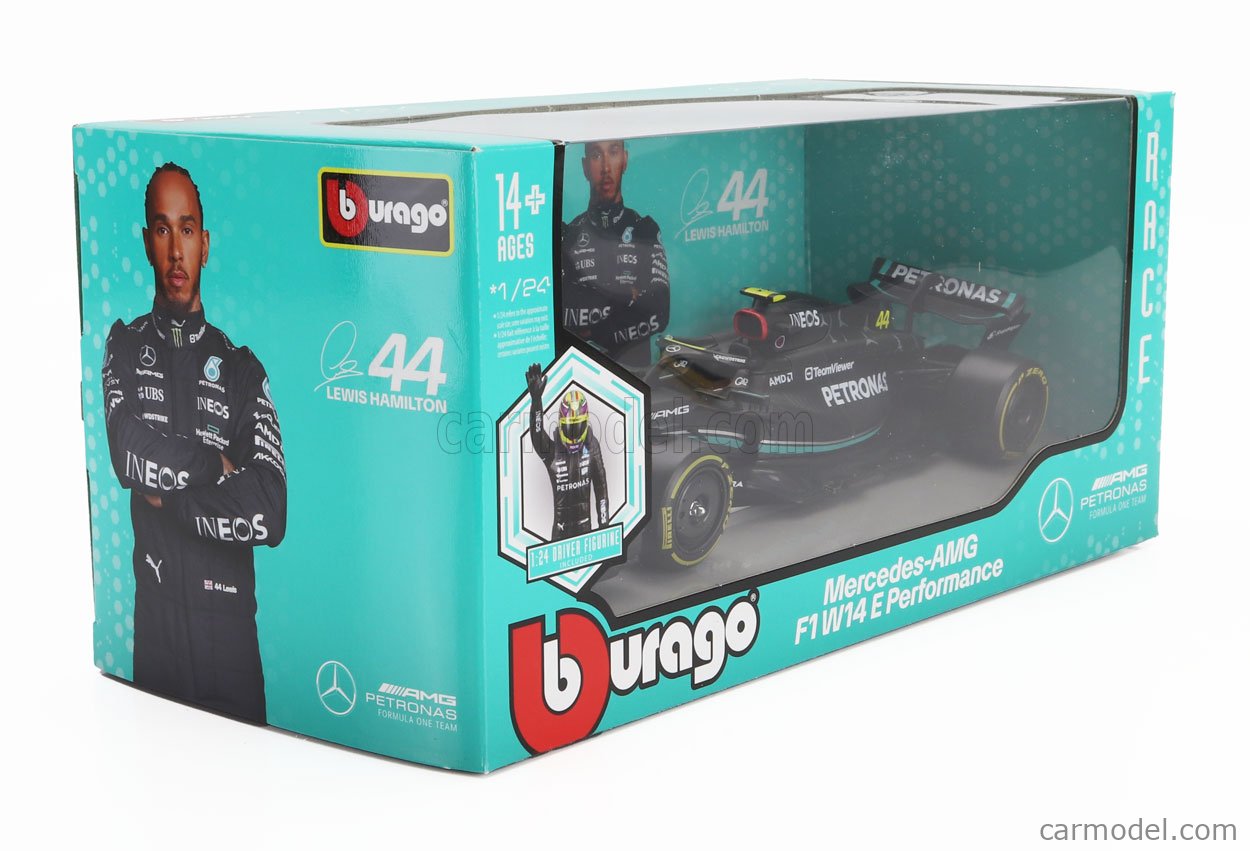 BURAGO 18-28037-HAM Scale 1/24 | MERCEDES GP F1 W14 TEAM MERCEDES-AMG ...