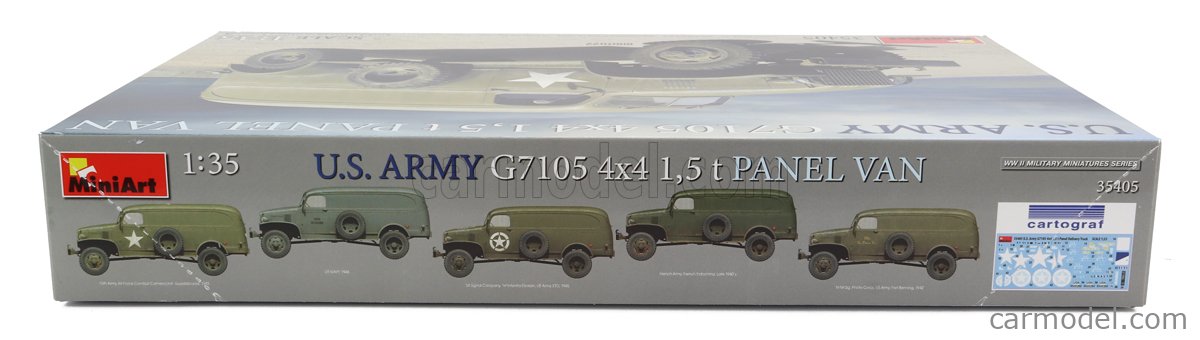 MINIART 35405 Scale 1/35 | CHEVROLET G7105 4x4 TRUCK PANEL VAN MILITARY ...