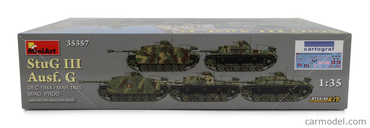 MINIART 35357 Echelle 1/35 | TANK STUG III AUSF. G MILITARY 1944