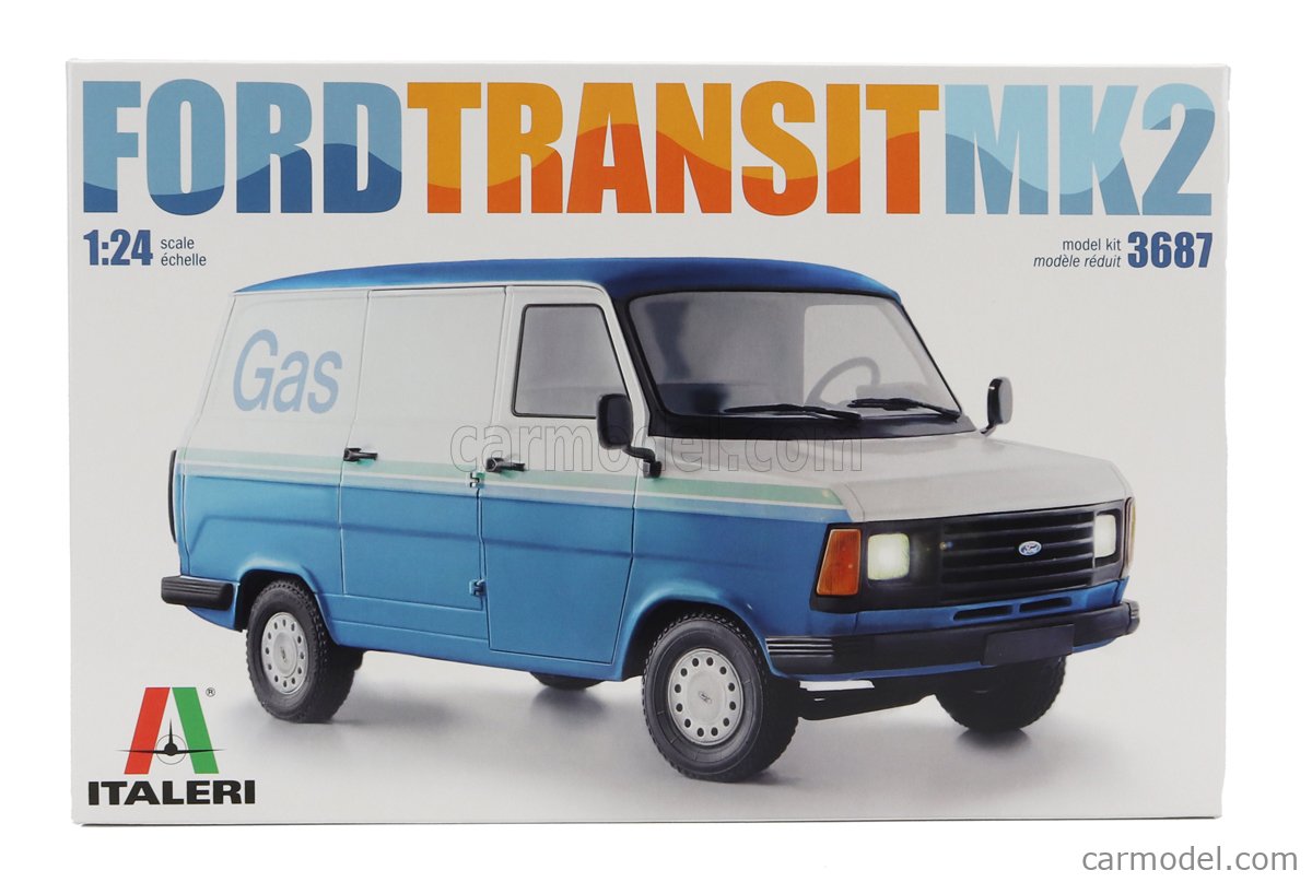 ITALERI IT3687 Scale 1/24 | FORD ENGLAND TRANSIT MKII VAN GAS 1979