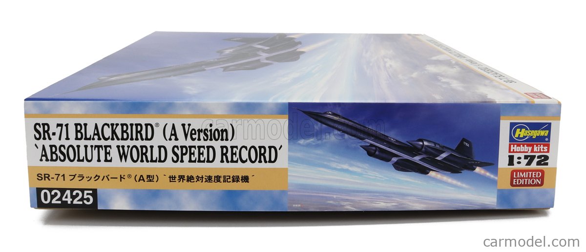 HASEGAWA 02425 Echelle 1/72 | LOCKHEED MARTIN MILITARY SR-71 A VERSION BLACKBIRD AIRPLANE 1968