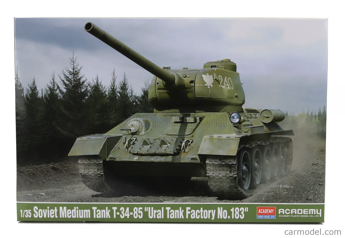 ACADEMY AC13554 Scale 1/35 | TANK T-34-85 SOVIET MEDIUM TANK URAL ...