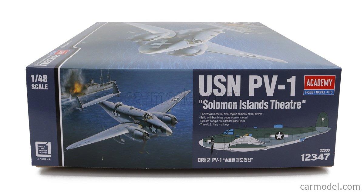 ACADEMY AC12347 Scale 1/48 | LOCKHEED MARTIN PV-1 USN MILITARY AIRPLANE ...
