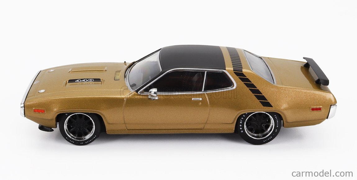 IXO-MODELS CLC529N.22 Scale 1/43 | PLYMOUTH GTX RUNNER COUPE 1971 GOLD MET BLACK