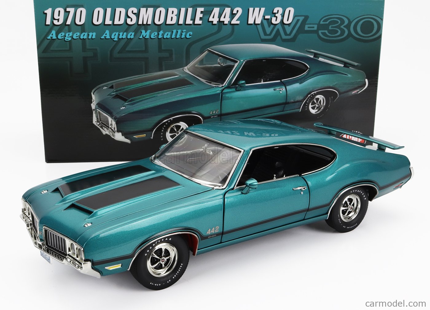 ACME-MODELS A1805627 Scale 1/18 | OLDSMOBILE 442 W-30 COUPE 1970 AEGEAN ...