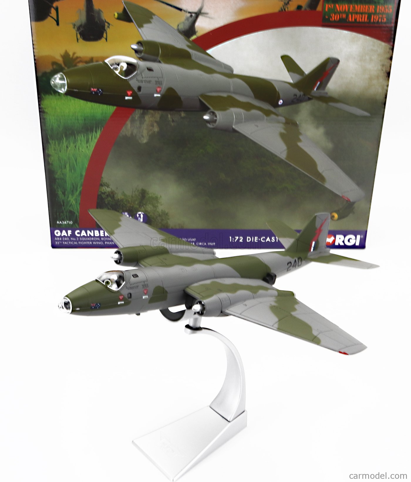 CORGI AA34710 Scale 1/72 | GAF CANBERRA MK20 MILITARY AIRPLANE 1969 ...