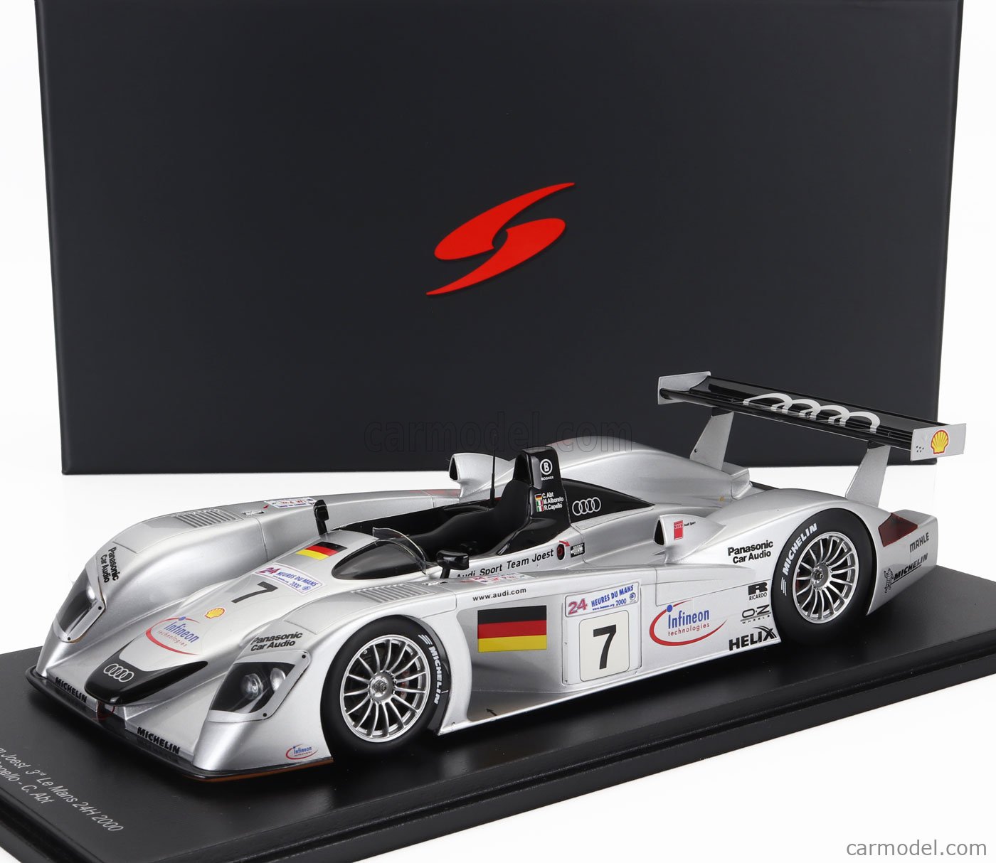 SPARK-MODEL 18S839 Scale 1/18 | AUDI R8 3.6L TURBO V8 TEAM AUDI SPORT ...