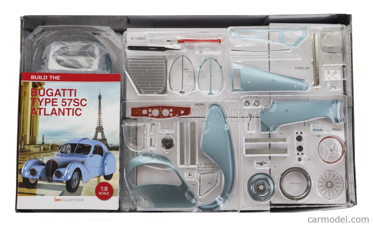 IXO-MODELS 20010108 Escala 1/8 | BUGATTI TYPE 57 SC ATLANTIC 1936 LIGHT ...