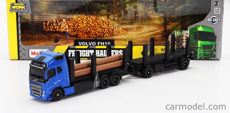 MAISTO 11682-01 Scale 1/64 | VOLVO FH16 XL 750 TRUCK TRASPORTO TRONCHI ...
