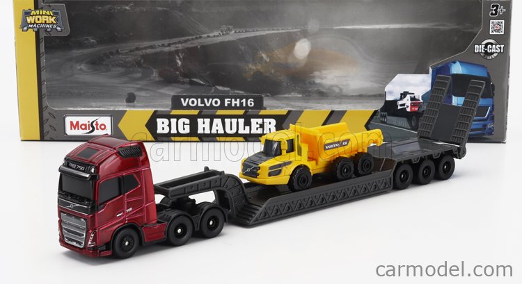 MAISTO 11681-02 Scale 1/64 | VOLVO FH16 XL 750 TRUCK PIANALE TRASPORTO ...