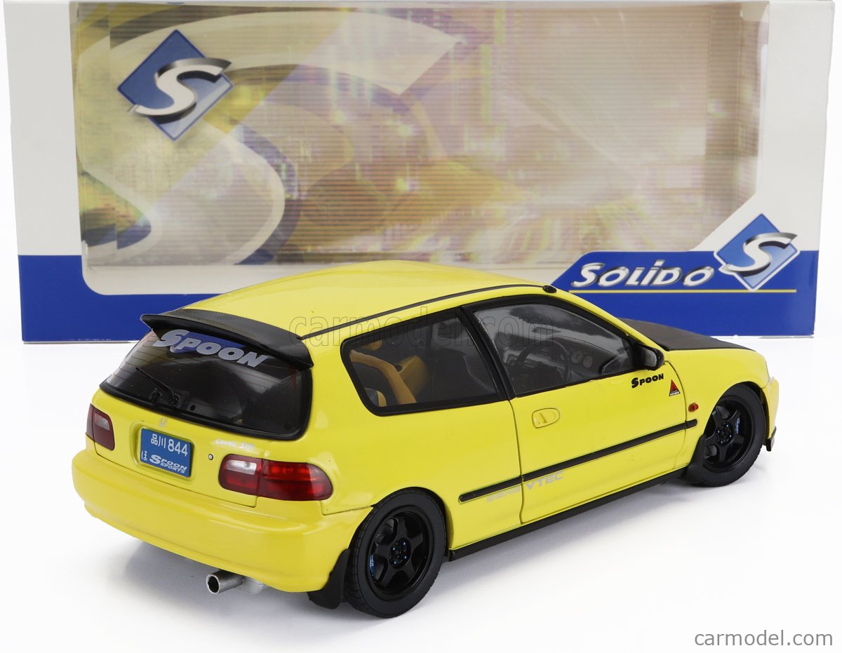 SOLIDO 1810402 Scale 1/18 | HONDA CIVIC (EG6) SiR II SPOON 1991 YELLOW ...