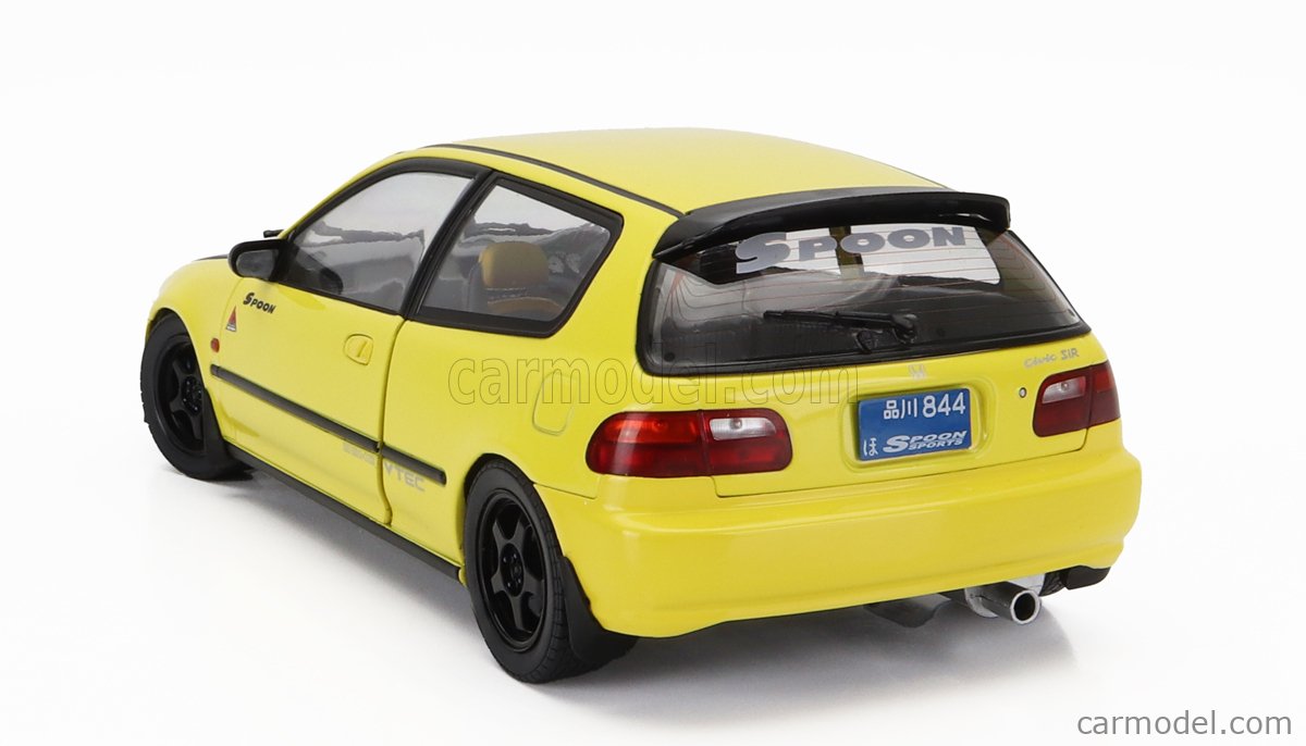 SOLIDO 1810402 Scale 1/18 | HONDA CIVIC (EG6) SiR II SPOON 1991 YELLOW BLACK