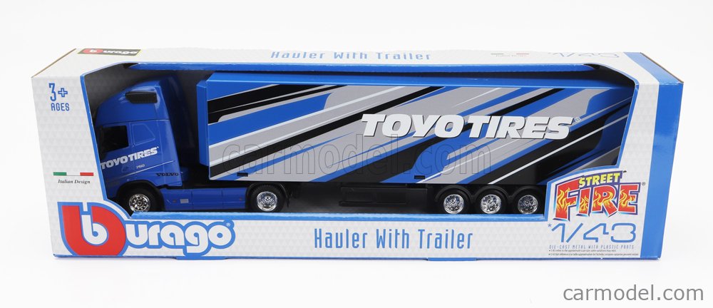 BURAGO 18-31480 Scale 1/43 | VOLVO FH16 XL 750 EURO 6 CAB TRUCK TOYO ...