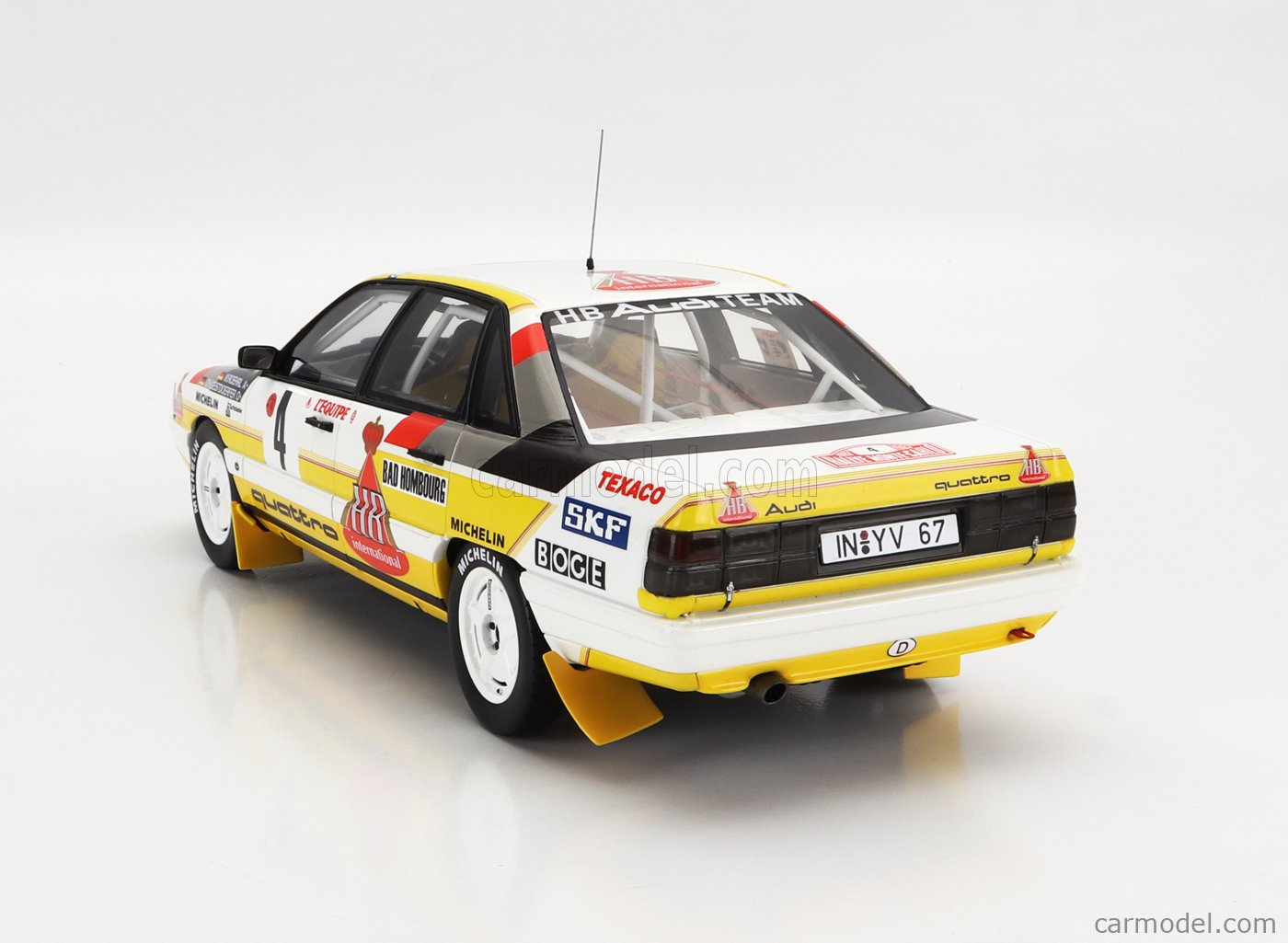 OTTO-MOBILE OT439 Scale 1/18 | AUDI 200 QUATTRO TEAM AUDI SPORT N 4 3rd ...