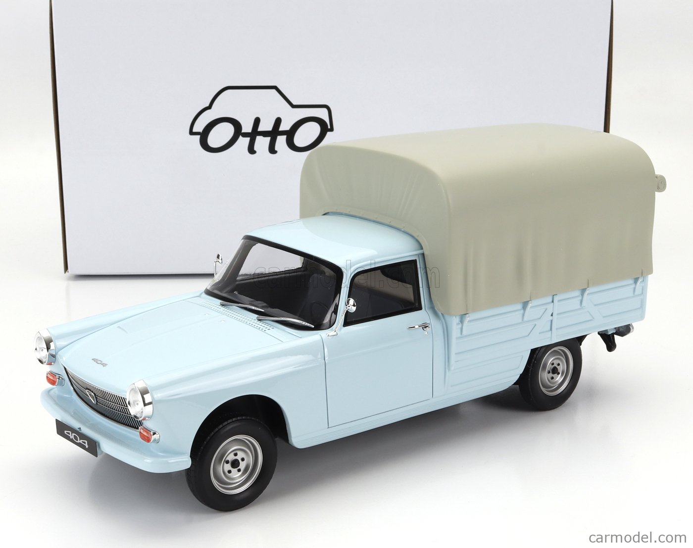 OTTO-MOBILE OT1036 Scale 1/18 | PEUGEOT 404 PICK-UP CLOSED 1967 BACHE BLUE