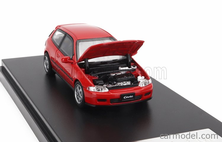 LCD-MODEL LCD64034-RE Scale 1/64 | HONDA CIVIC EG6 VTEC 1993 RED