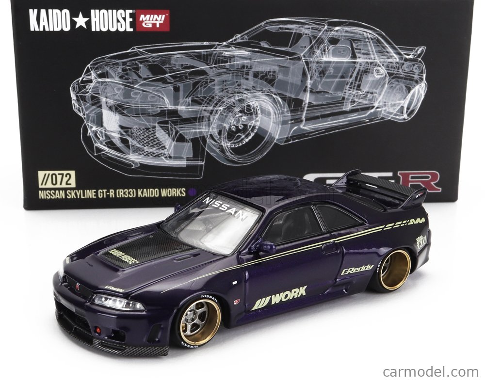 MINI-GT KHMG072 Scale 1/64 | NISSAN SKYLINE GT-R (R33) KAIDO WORKS ...