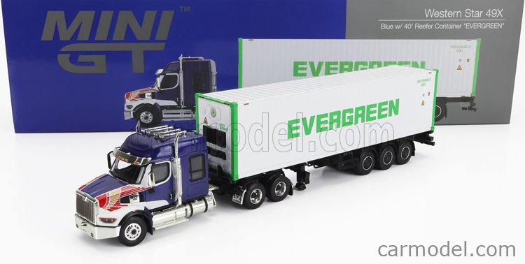 MINI-GT MGT00597-L Escala 1/64 | WESTERN STAR 49X TRUCK TRASPORTO ...