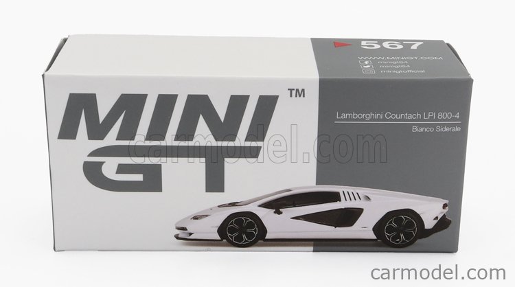 MINI-GT MGT00567-L Scale 1/64 | LAMBORGHINI COUNTACH LPi 800-4 2021 WHITE