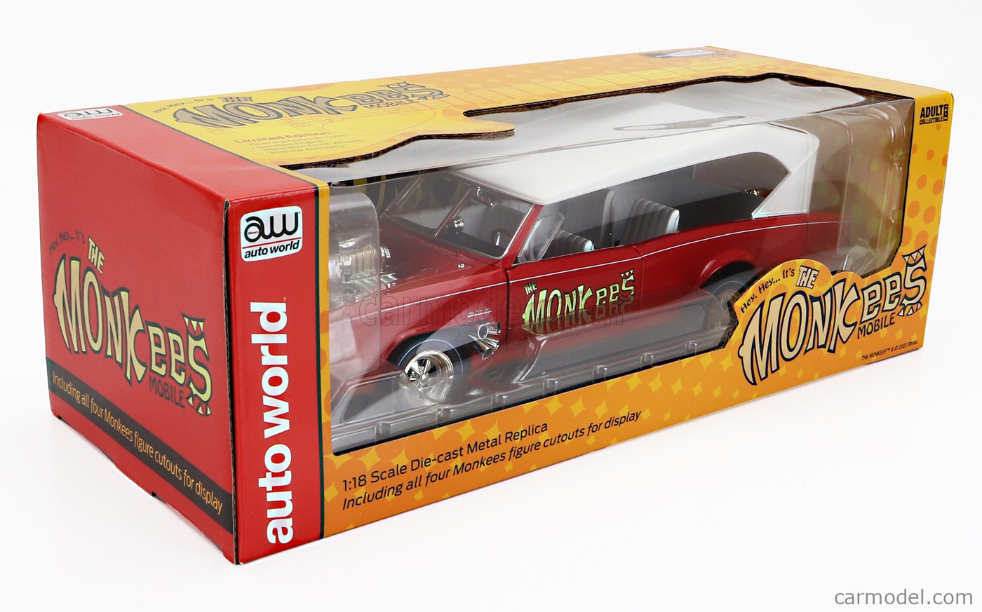 AUTOWORLD AWSS144/06 Scale 1/18 | PONTIAC GTO CONVERTIBLE MONKEEMOBILE ...