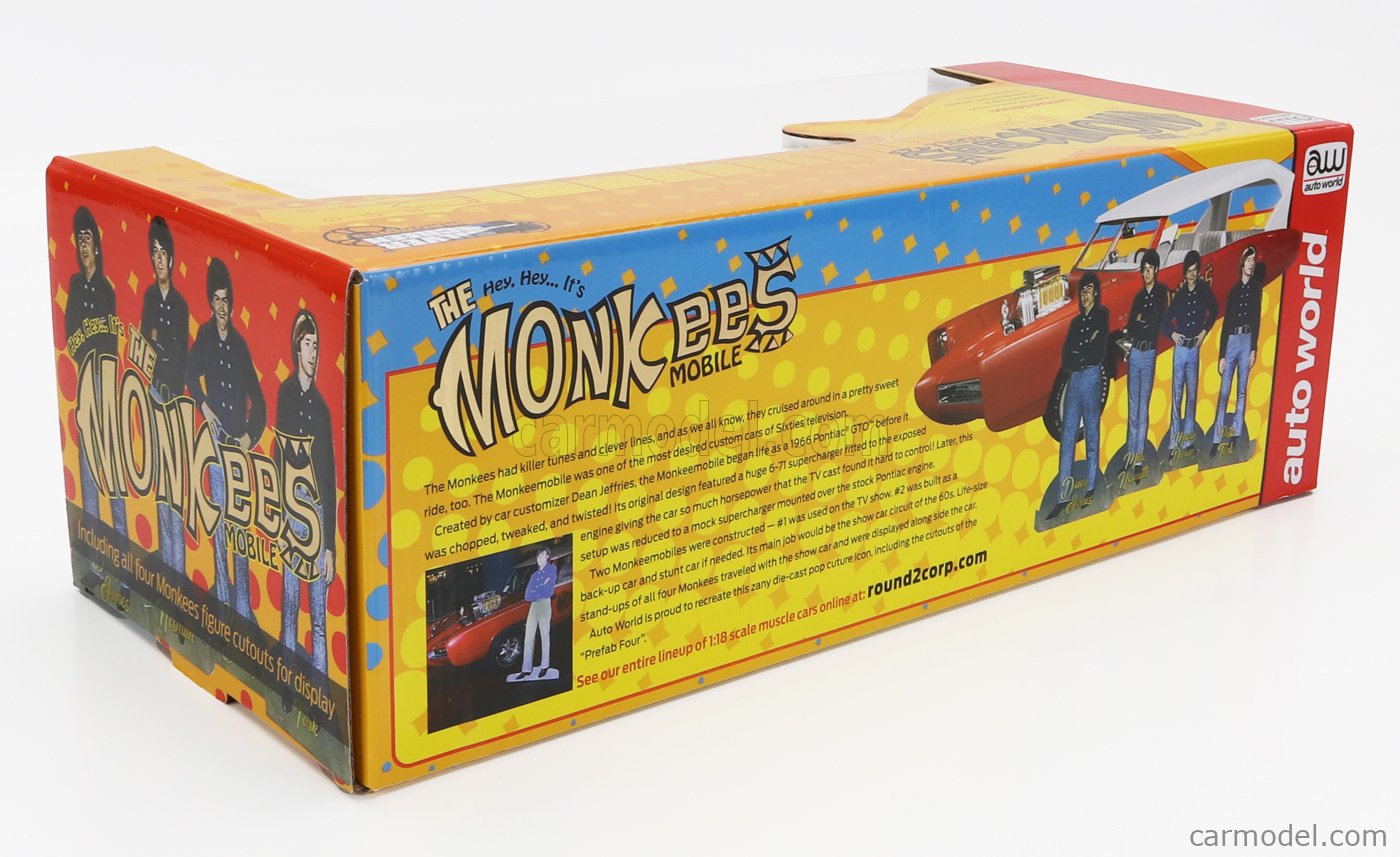 AUTOWORLD AWSS144/06 Scale 1/18 | PONTIAC GTO CONVERTIBLE MONKEEMOBILE ...