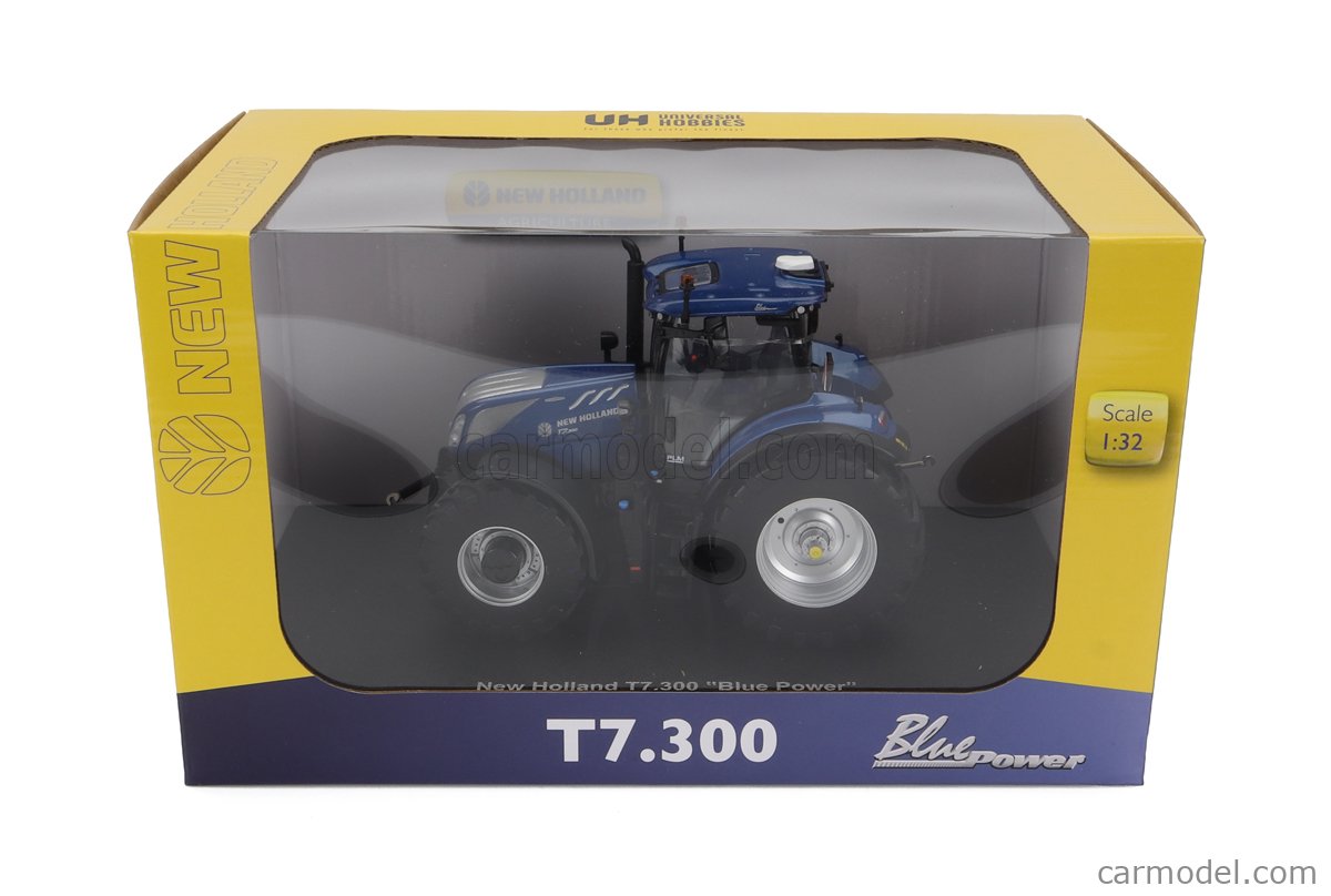UNIVERSAL HOBBIES UH6491 Echelle 1/32 | NEW HOLLAND T7.300 TRACTOR BLUE ...