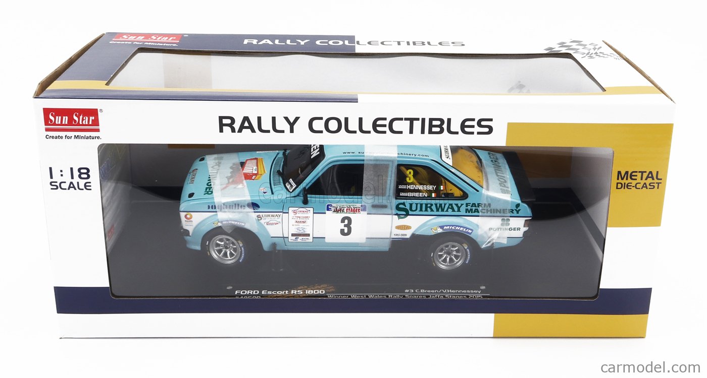 SUN-STAR 04859R Scala 1/18 | FORD ENGLAND ESCORT MKII RS 1800 N 3 ...