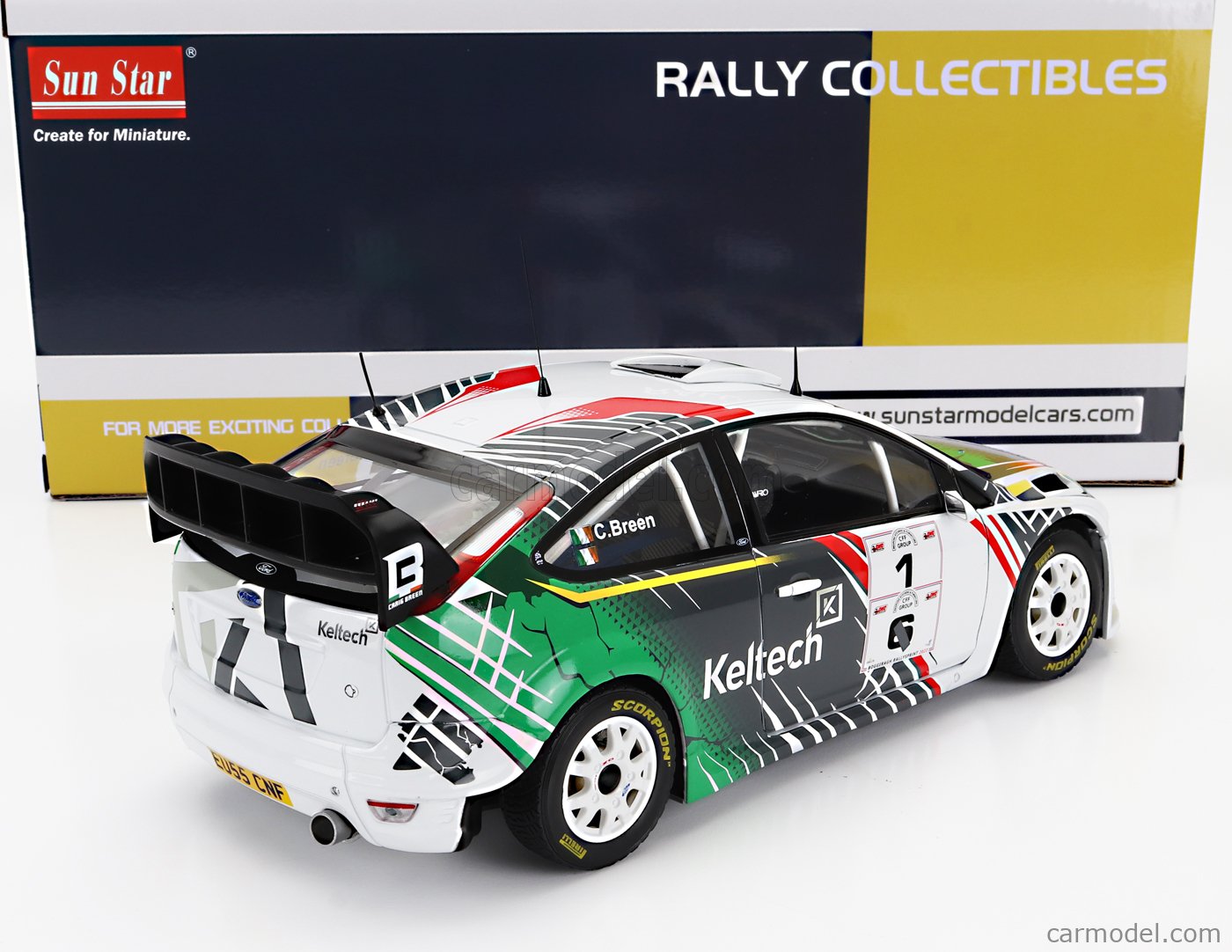 SUN-STAR 03980 Escala 1/18 | FORD ENGLAND FOCUS RS WRC KELTECH N 1 ...