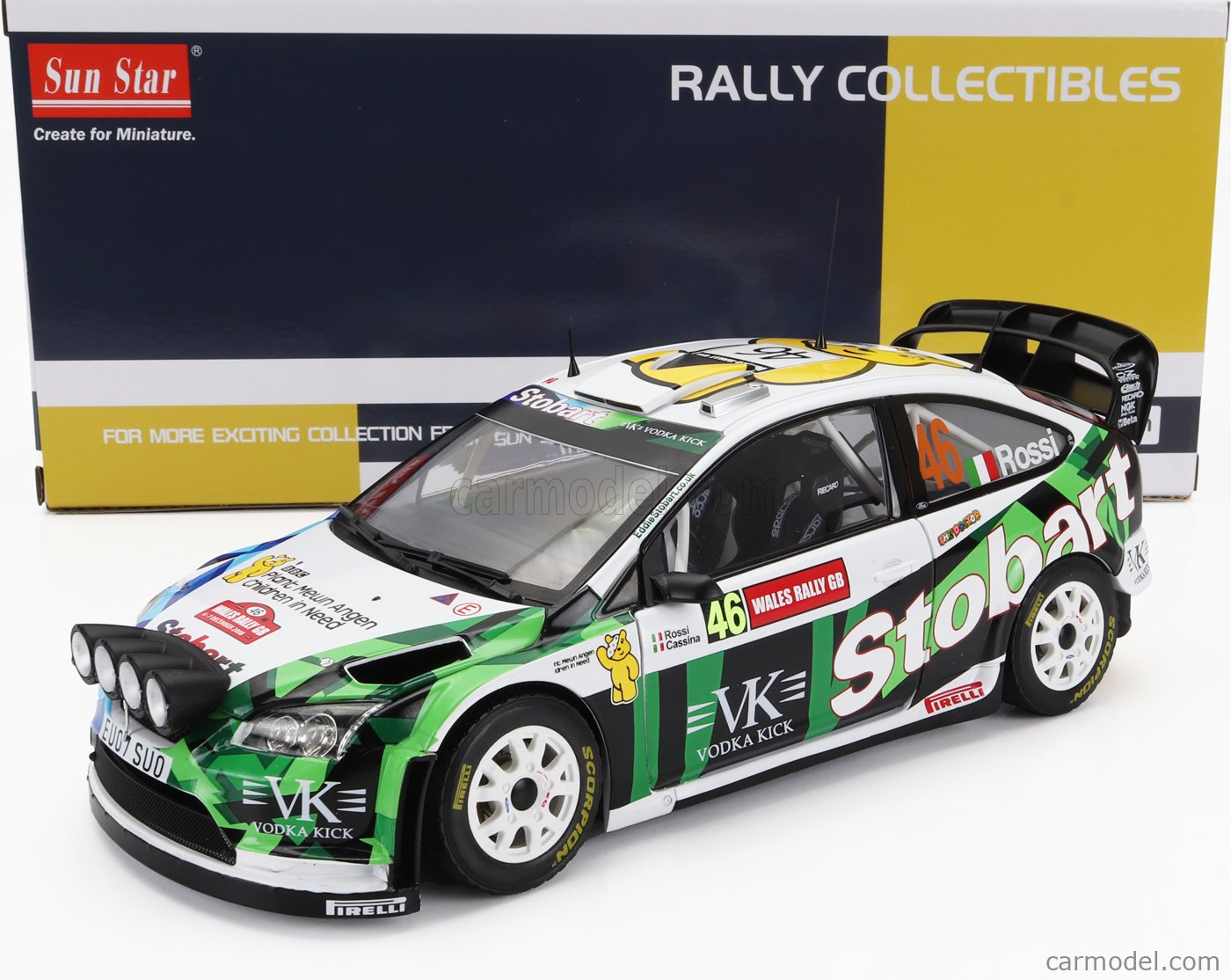 SUN-STAR 03939 Scale 1/18 | FORD ENGLAND FOCUS RS WRC STOBART N 46 ...