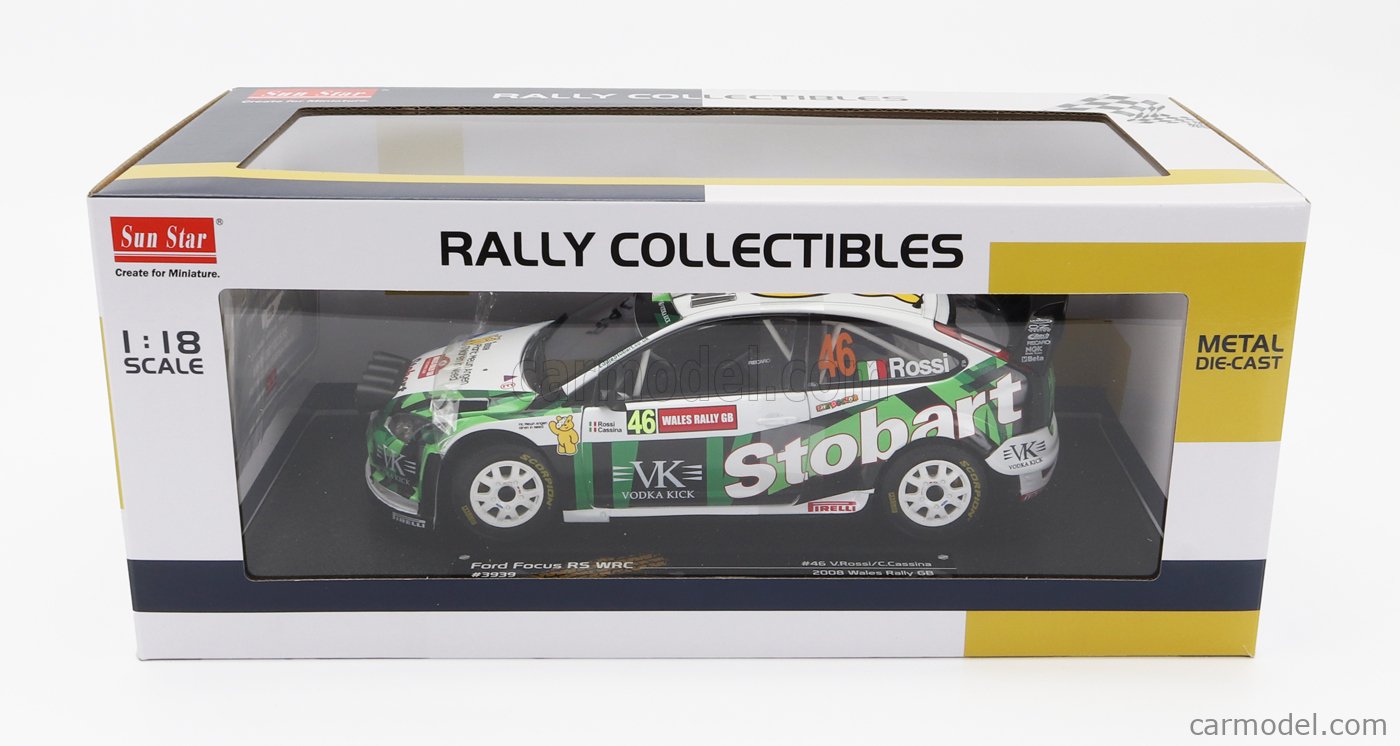 SUN-STAR 03939 Scale 1/18 | FORD ENGLAND FOCUS RS WRC STOBART N 46 ...
