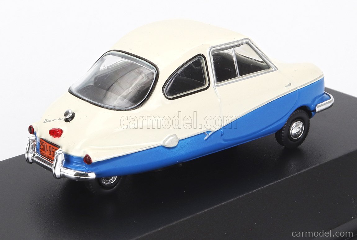 EDICOLA ARG097 Scale 1/43 | BAMBI MICRO COUPE 1962 WHITE BLUE
