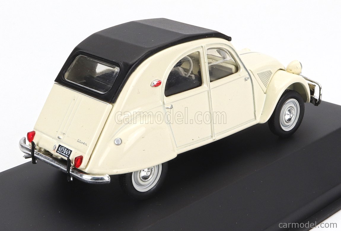 EDICOLA ARG087 Scale 1/43 | CITROEN 2CV CLOSED ROOF 1960 WHITE BLACK