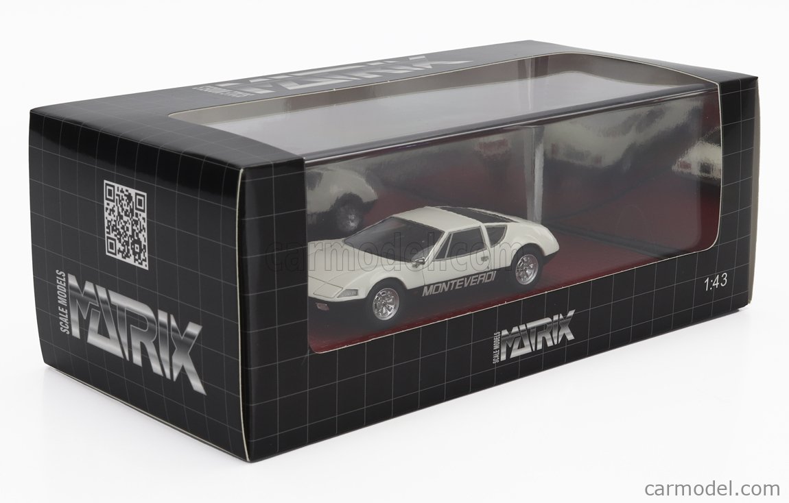 MATRIX SCALE MODELS MX41308-033 Scale 1/43 | MONTEVERDI HAI 450 GTS 1973 WHITE BLACK