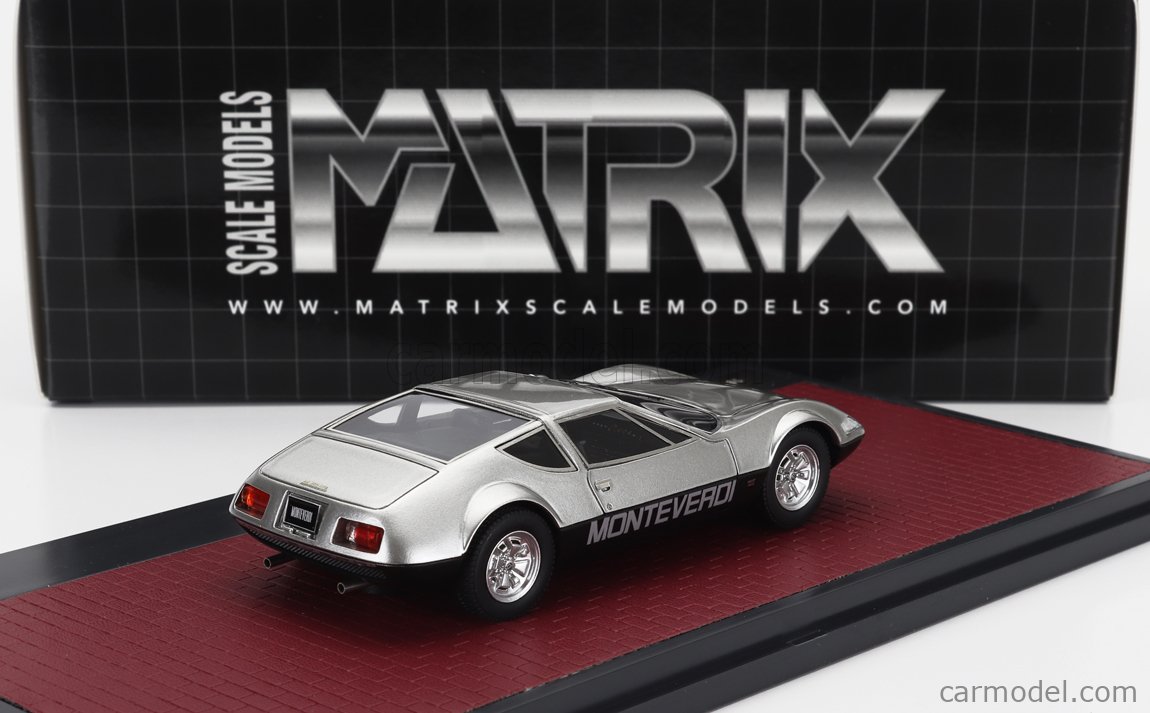MATRIX SCALE MODELS MX41308-032 Scale 1/43 | MONTEVERDI HAI 450 GTS 1973 SILVER BLACK